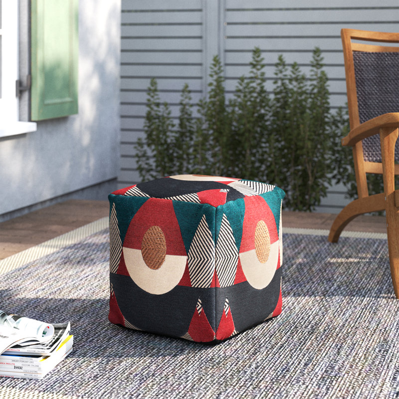 Wade Logan Boncile Outdoor Ottoman Reviews Wayfair